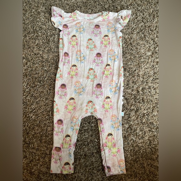 Posh Peanut | One Pieces | Posh Peanut Nest Doll Ruffle Onesie | Poshmark